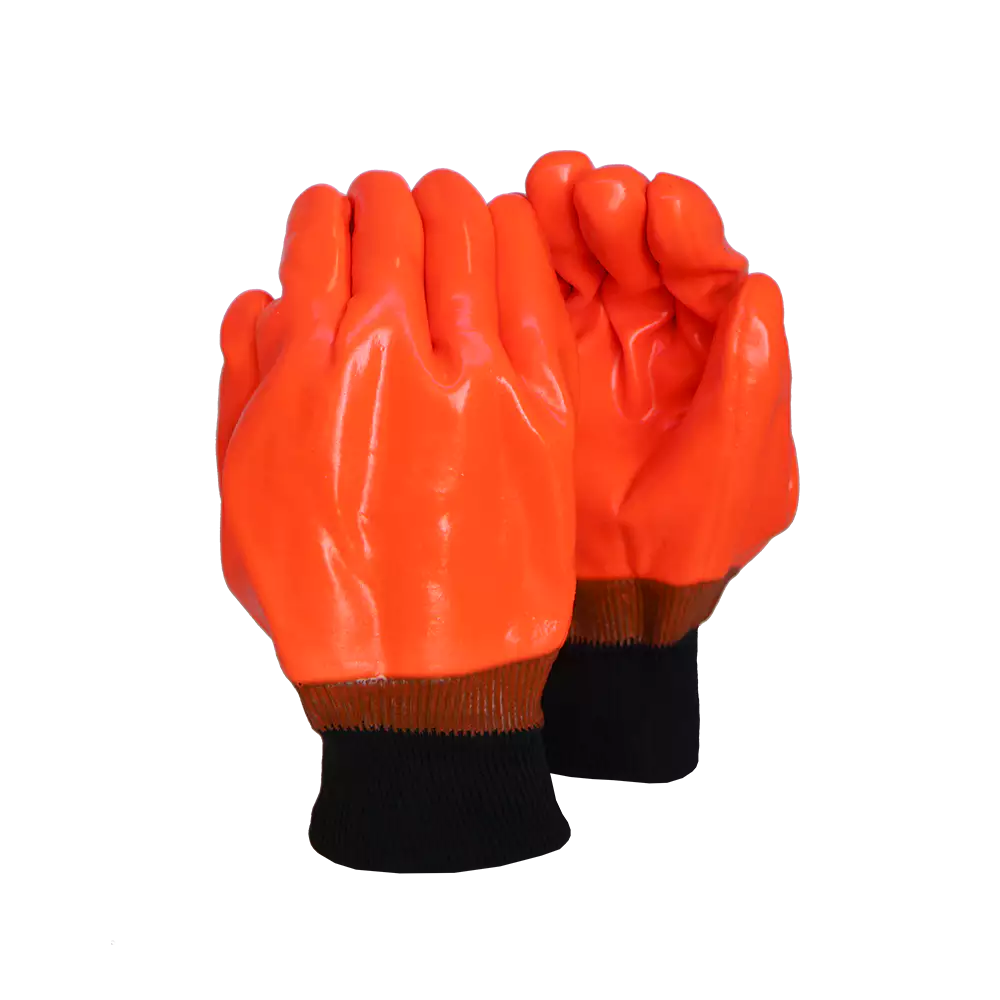Pinnacle Orange PVC Freezer Glove Knit Wrist - MH Consulting